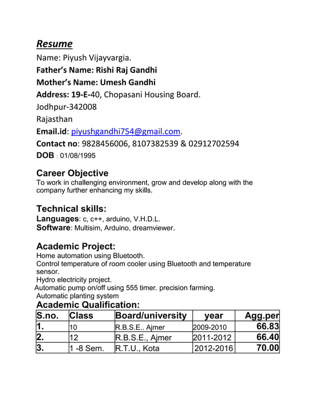 piyush_Resume.PDF | Technology & Computing
