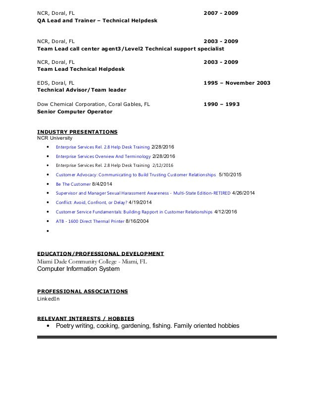 Resume - Anthony Williams -B