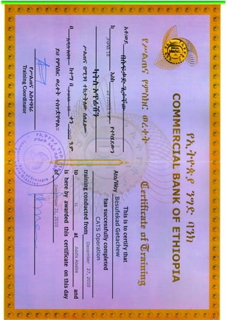 Bank Certificate | PDF