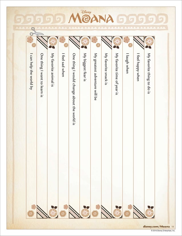 Moana Activity Packet | PDF