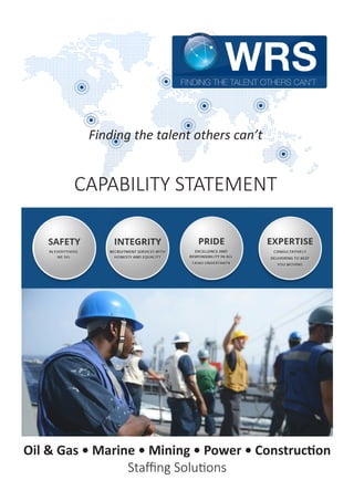 WRS Capability Statement | PDF