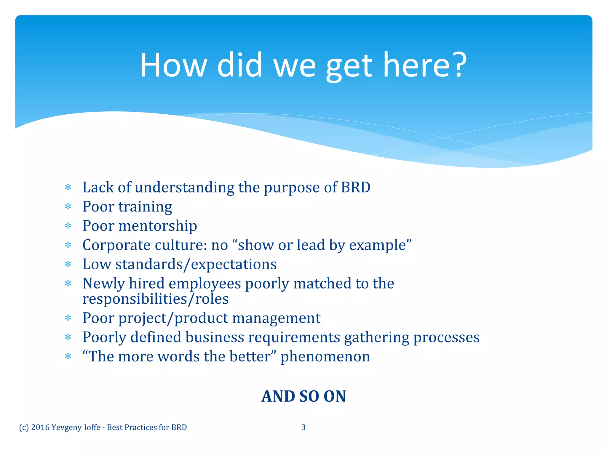 BRD Best Practices | PPTX