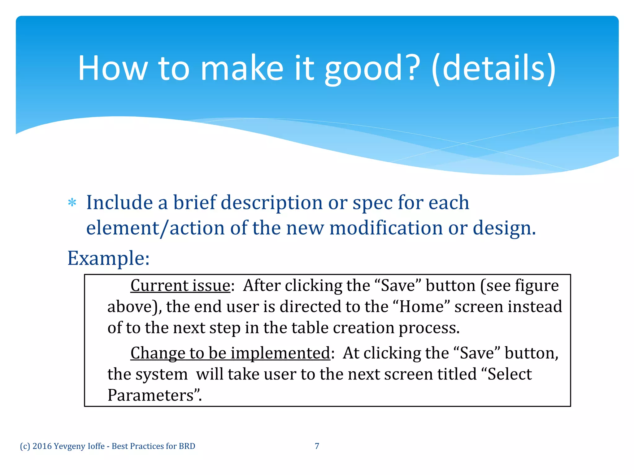 BRD Best Practices | PPTX