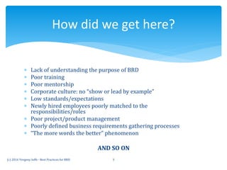 BRD Best Practices | PPTX