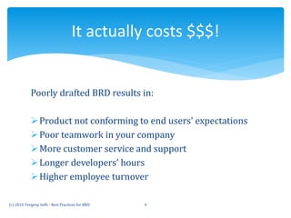 BRD Best Practices | PPTX