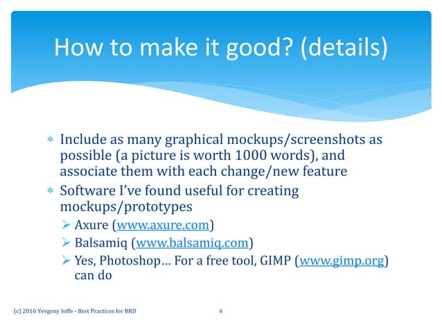 BRD Best Practices | PPTX | Technology & Computing