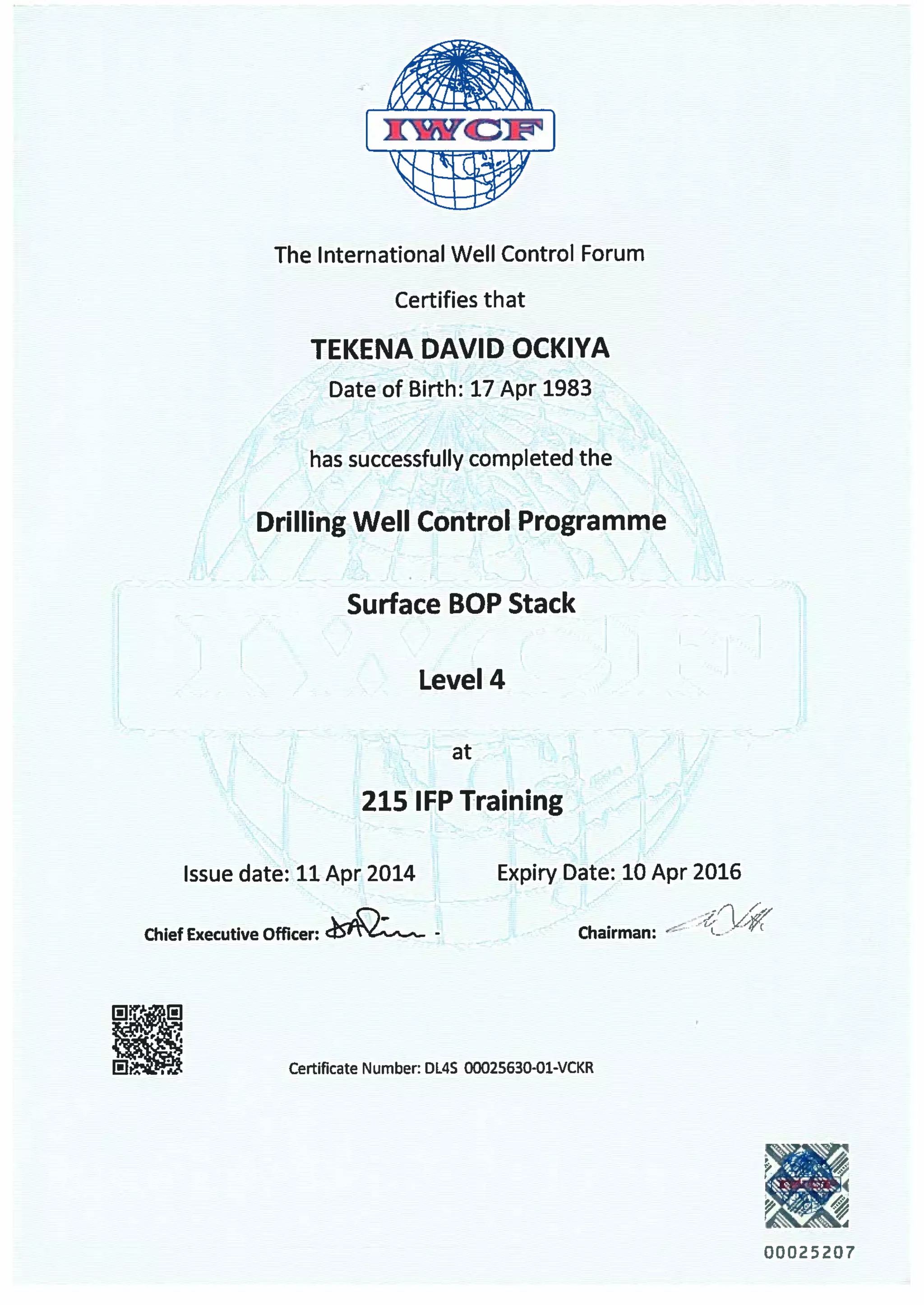 IWCF - TEKENA DAVID OCKIYA | PDF