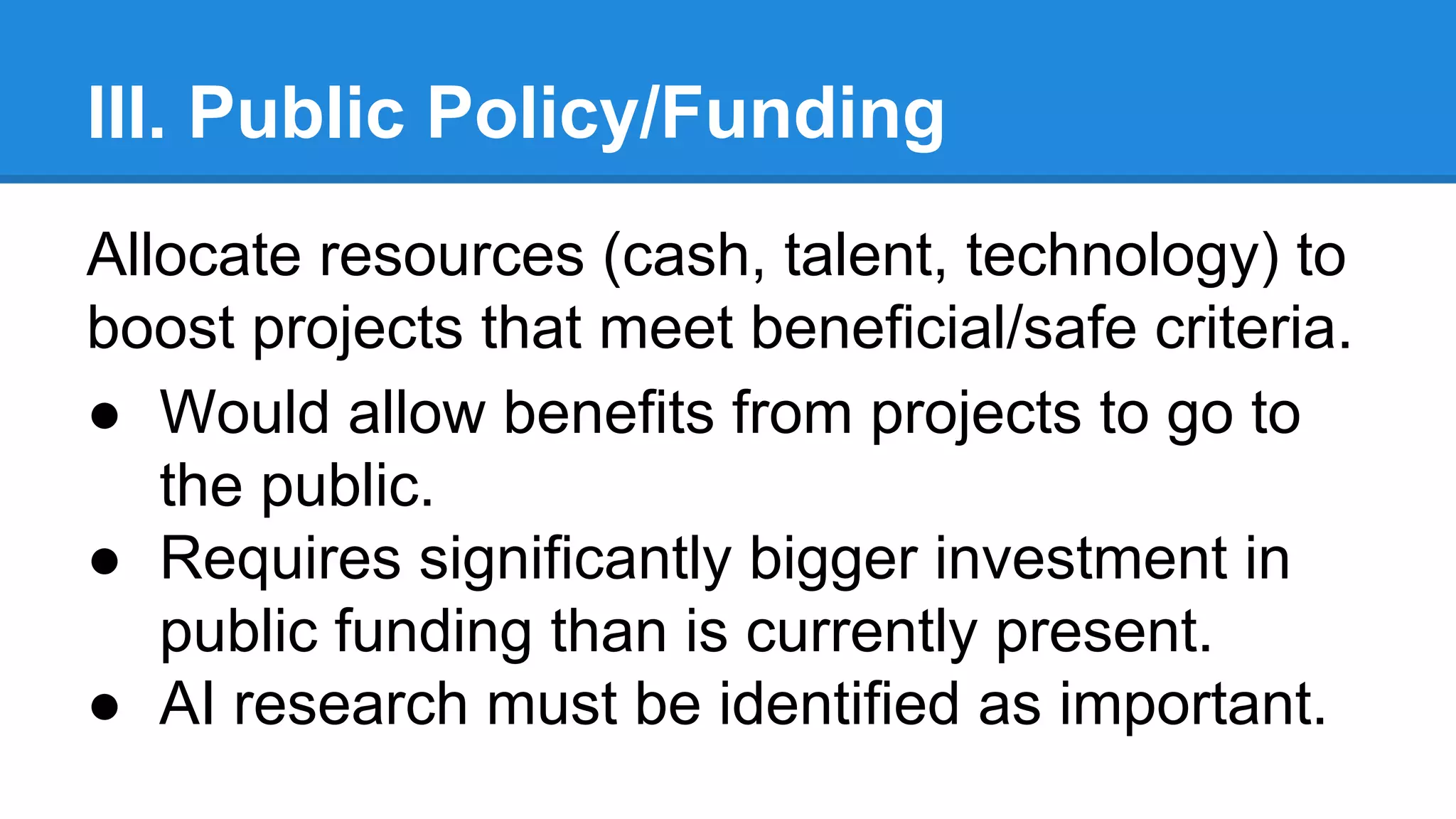 150810 Artificial Intelligence Policies | PPT