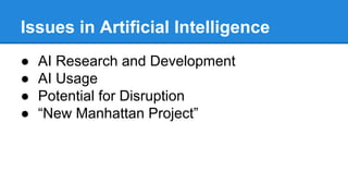 150810 Artificial Intelligence Policies | PPT