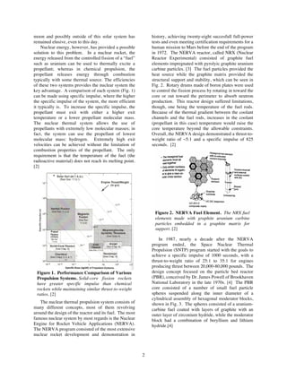 Nuclear Thermal Propulsion Using a Particle-Bed Reactor | PDF
