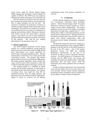 Nuclear Thermal Propulsion Using a Particle-Bed Reactor | PDF