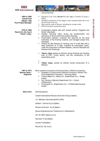 Carlos A Reparaz CV Hill Formated 170516_EN | PDF