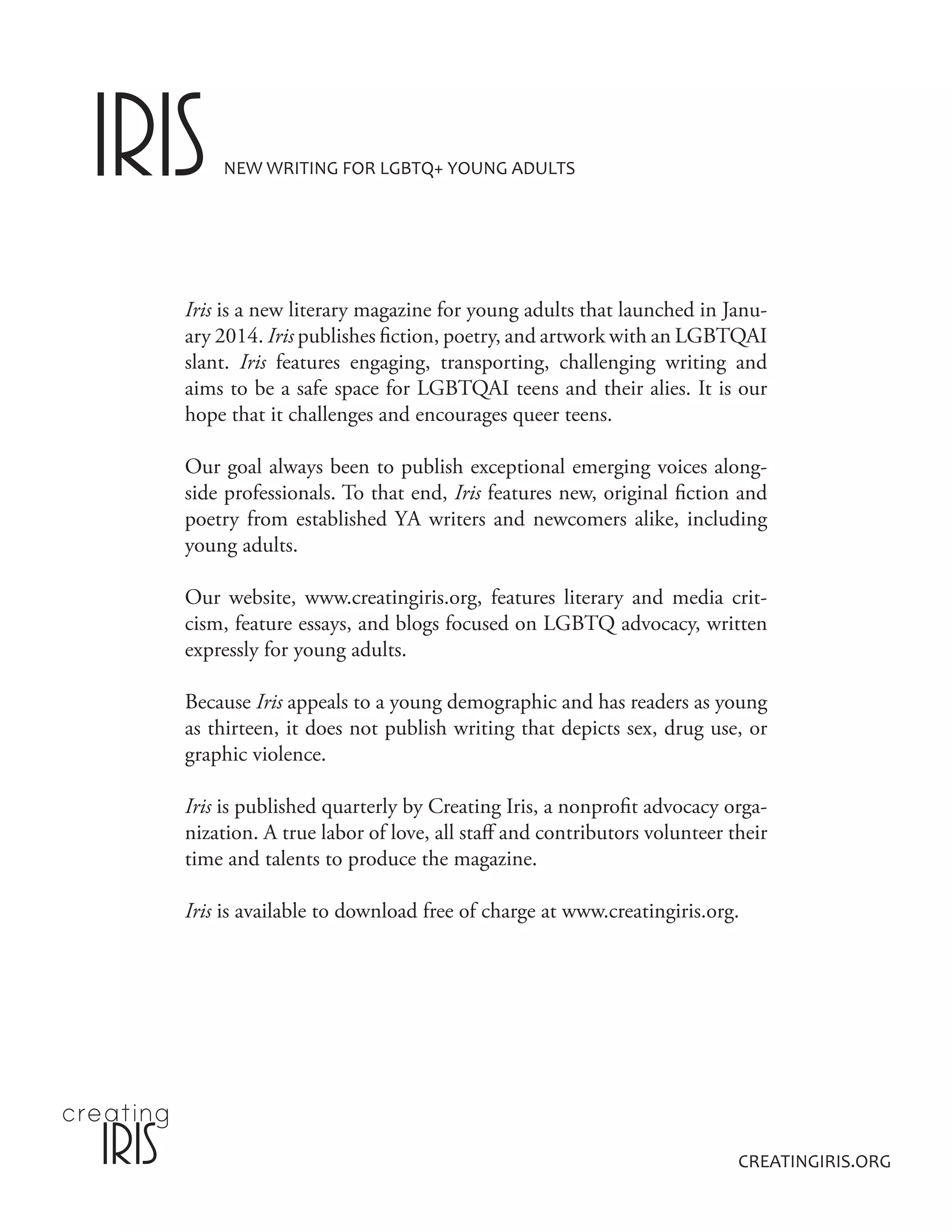 Iris Press Pack 2015 | PDF