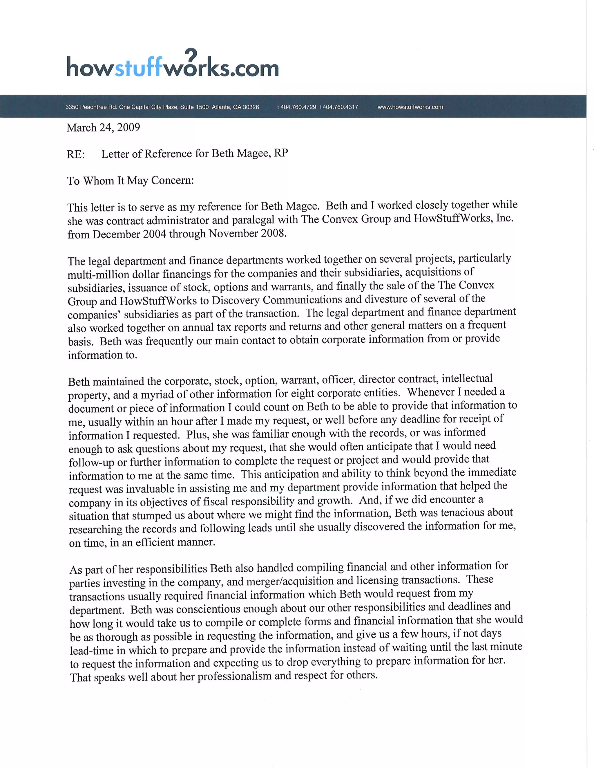 Colin Final Reference Letter Keep | PDF