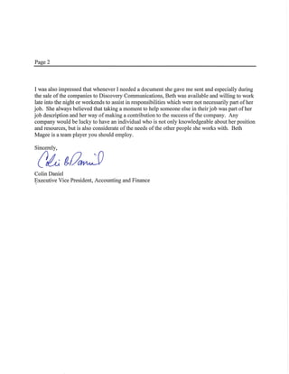 Colin Final Reference Letter Keep | PDF