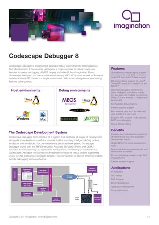 Codescape Debugger 8 | PDF