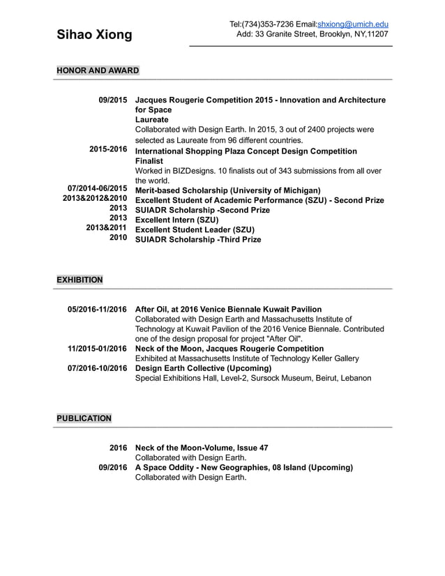 CV - Google Docs | PDF