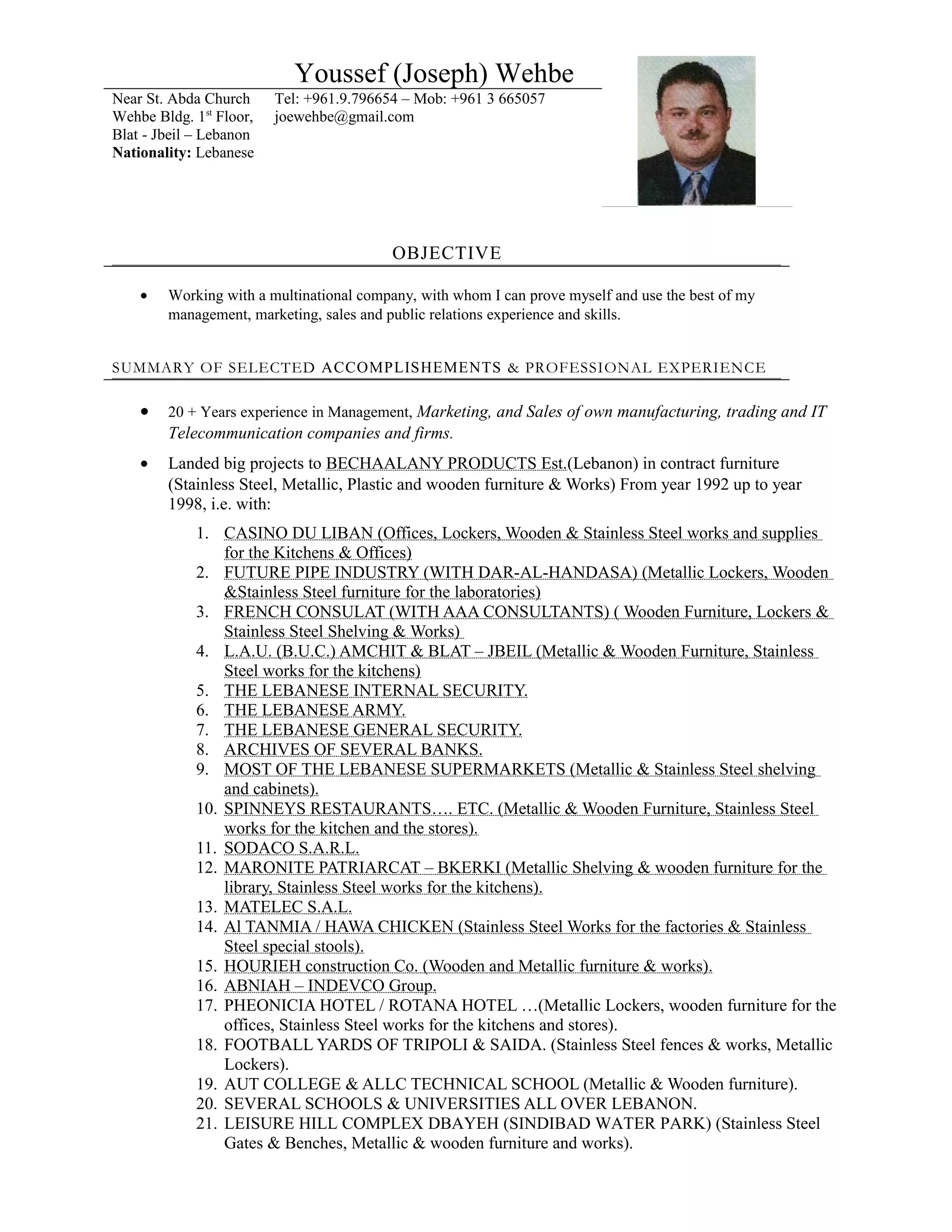 CV_for_Joseph_Wehbe Full | DOC