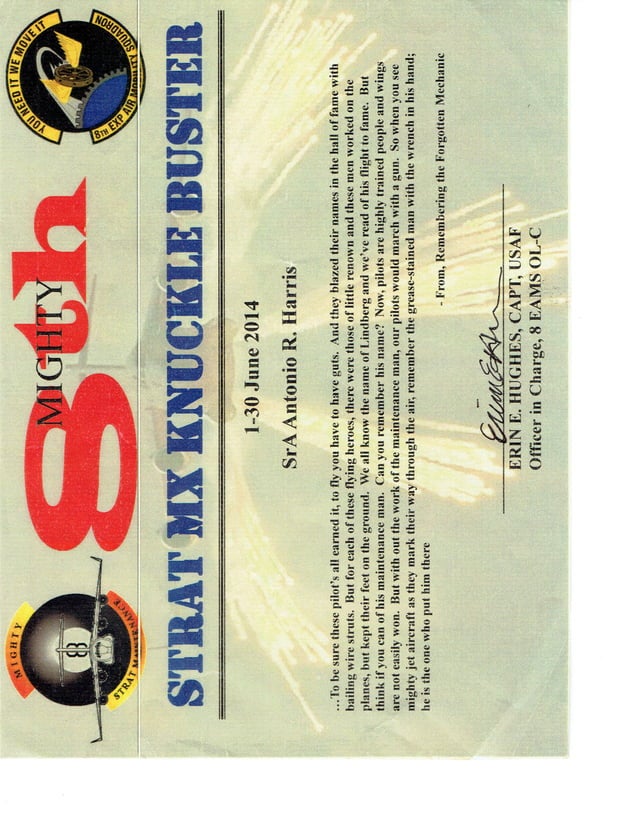 Knuckle Buster Award | PDF