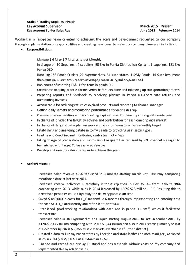 update _ISLAM MAGDY 2015 | DOC | Sales | Business