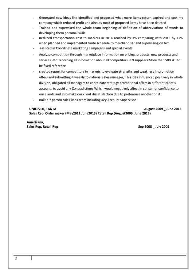 update _ISLAM MAGDY 2015 | DOC | Sales | Business