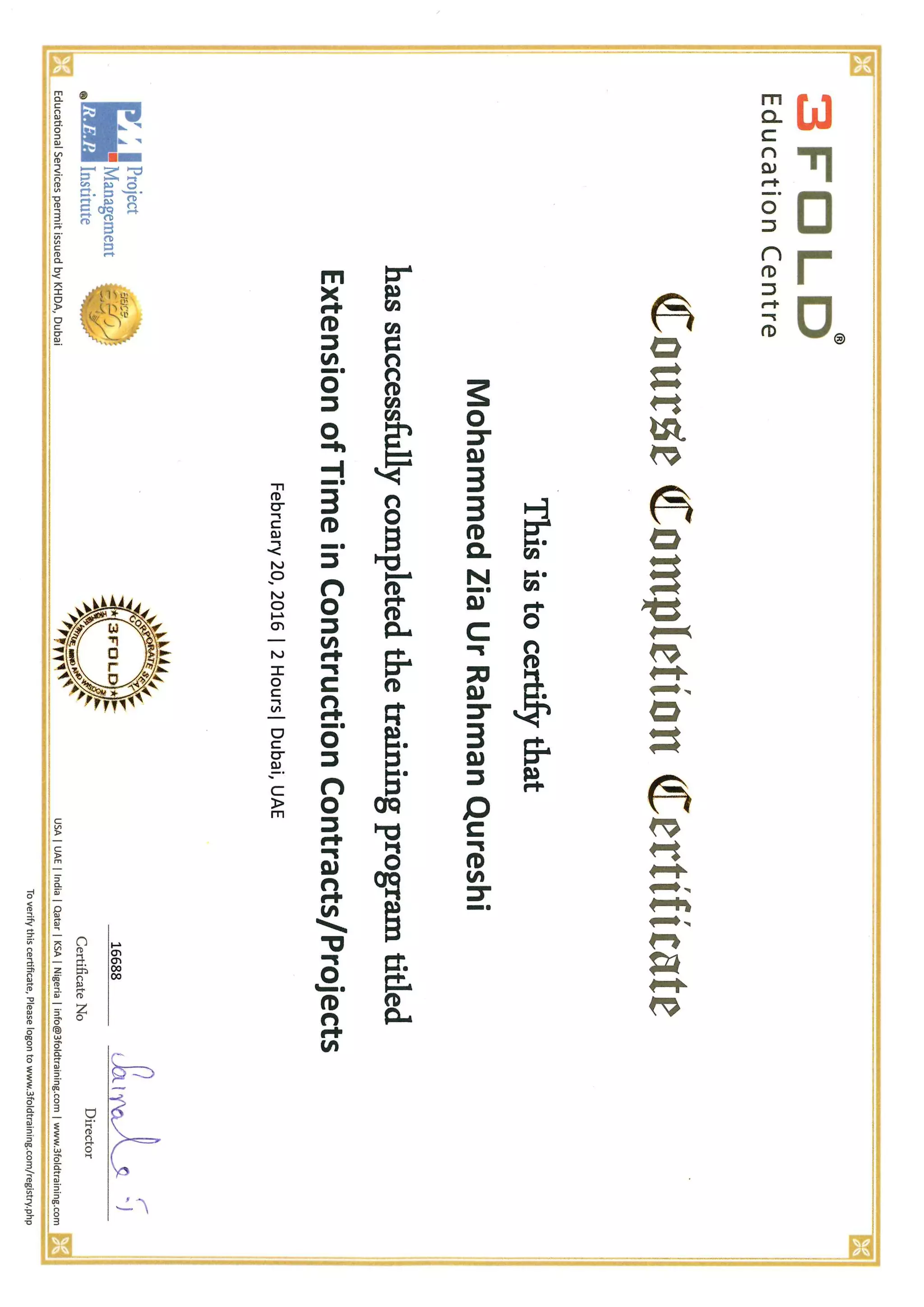 Certificate for Extension of Time in Construction Contracts-Projects | PDF