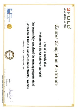 Certificate for Extension of Time in Construction Contracts-Projects | PDF