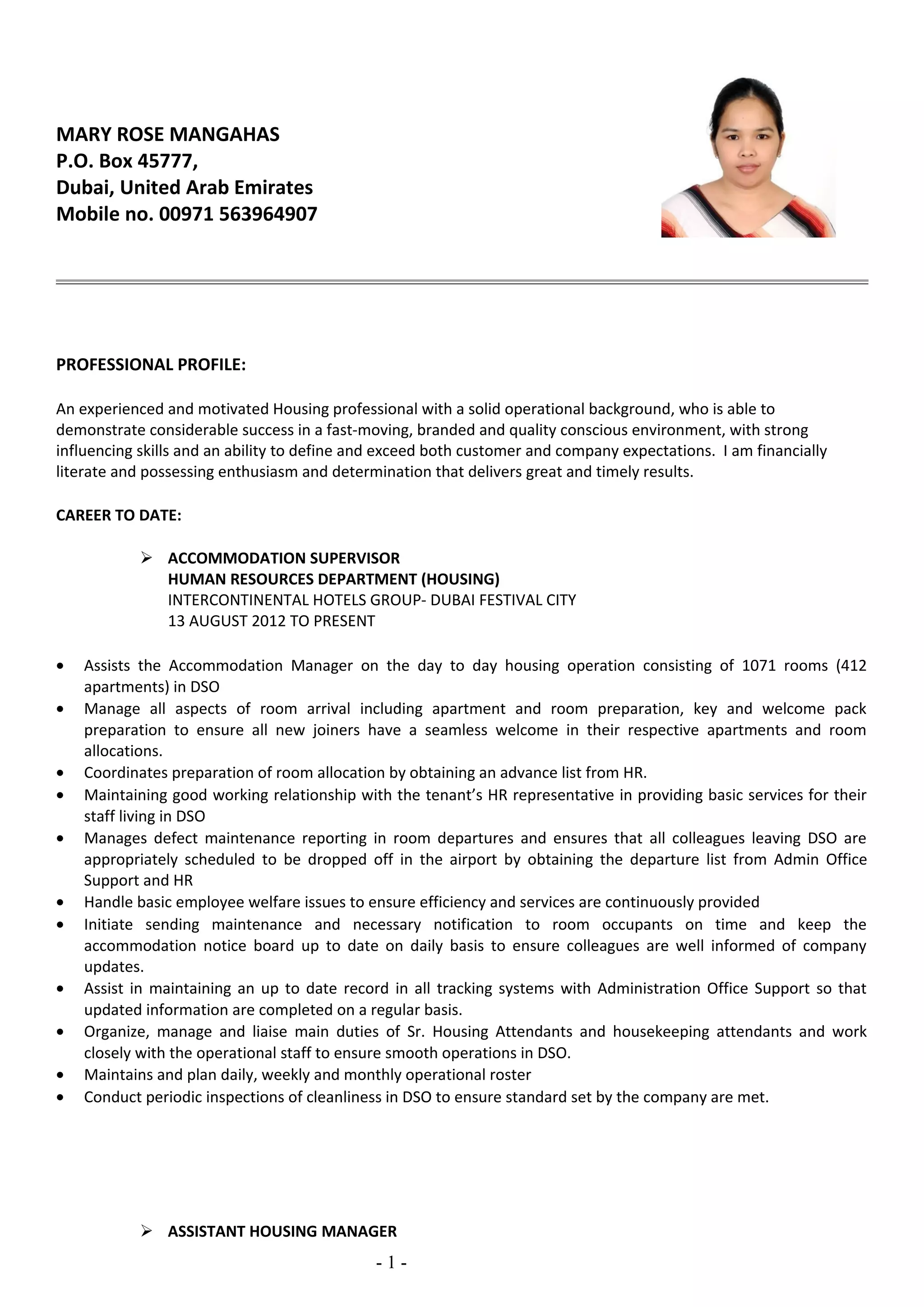Mary Rose Buyoc Mangahas CV | DOC