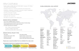 Jacobs Mission Critical | PDF