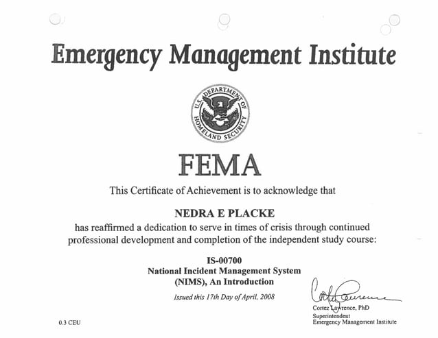 PLACKE NIMS 700 | PDF