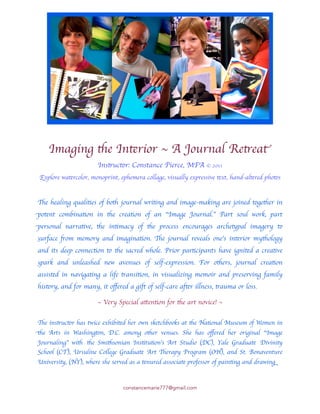 Constance Pierce: Image Journaling and Creative Renewal © | PDF