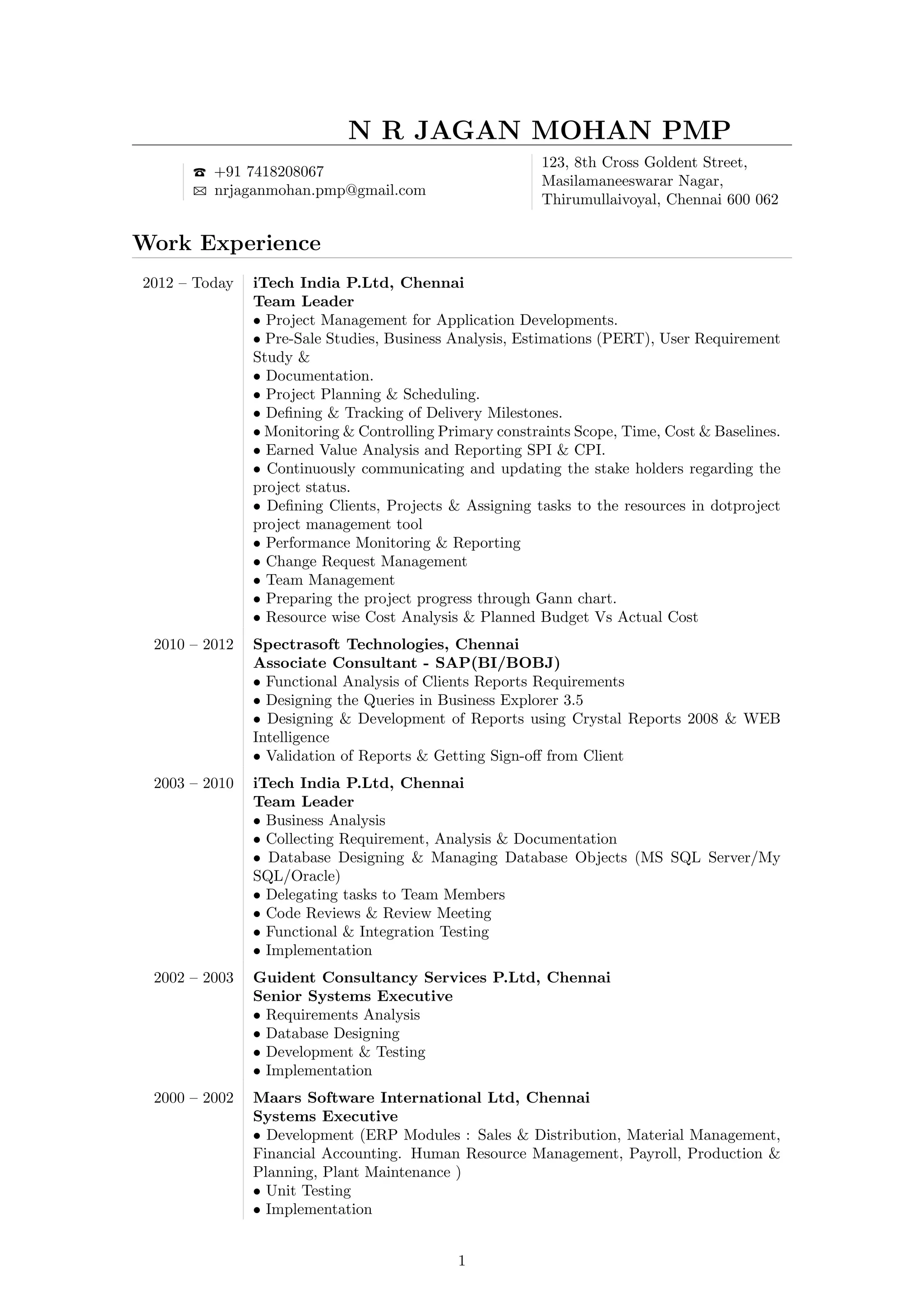 N_R_JAGAN_MOHAN_PMP_CV_Dec15 | PDF