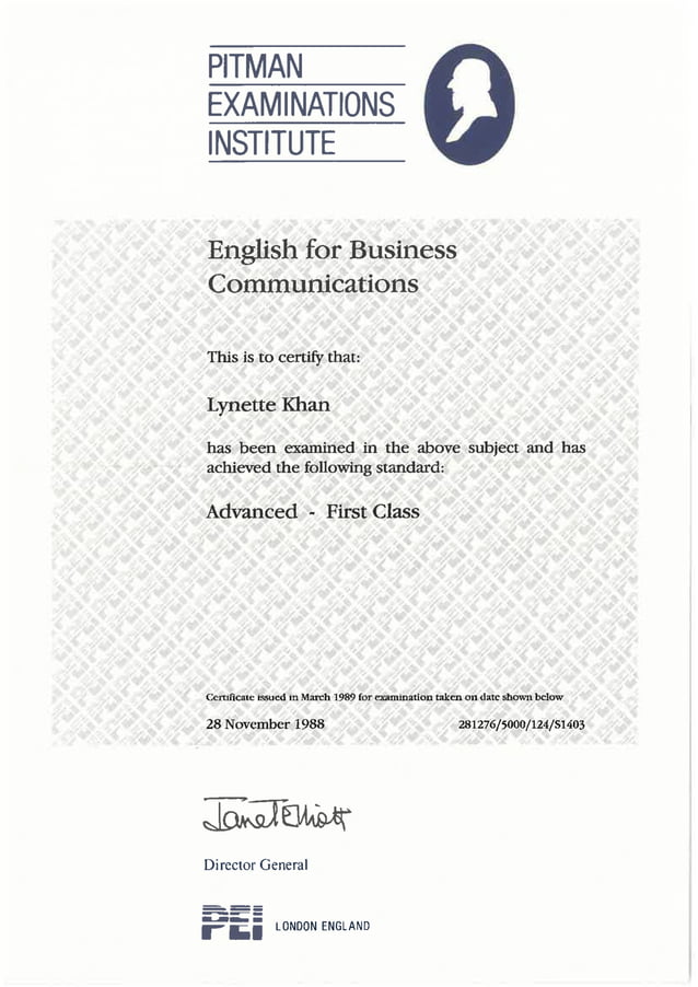 Lynnie certificates | PDF