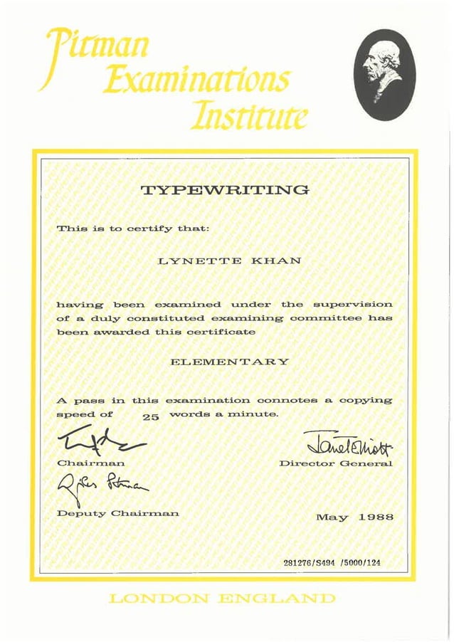 Lynnie certificates | PDF