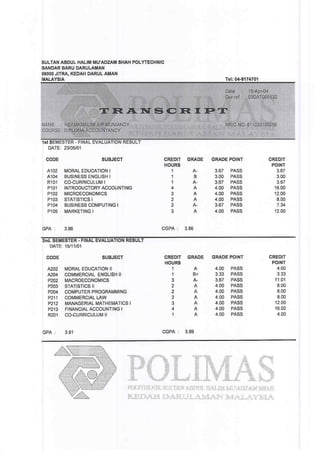 Diploma-Transcript | PDF