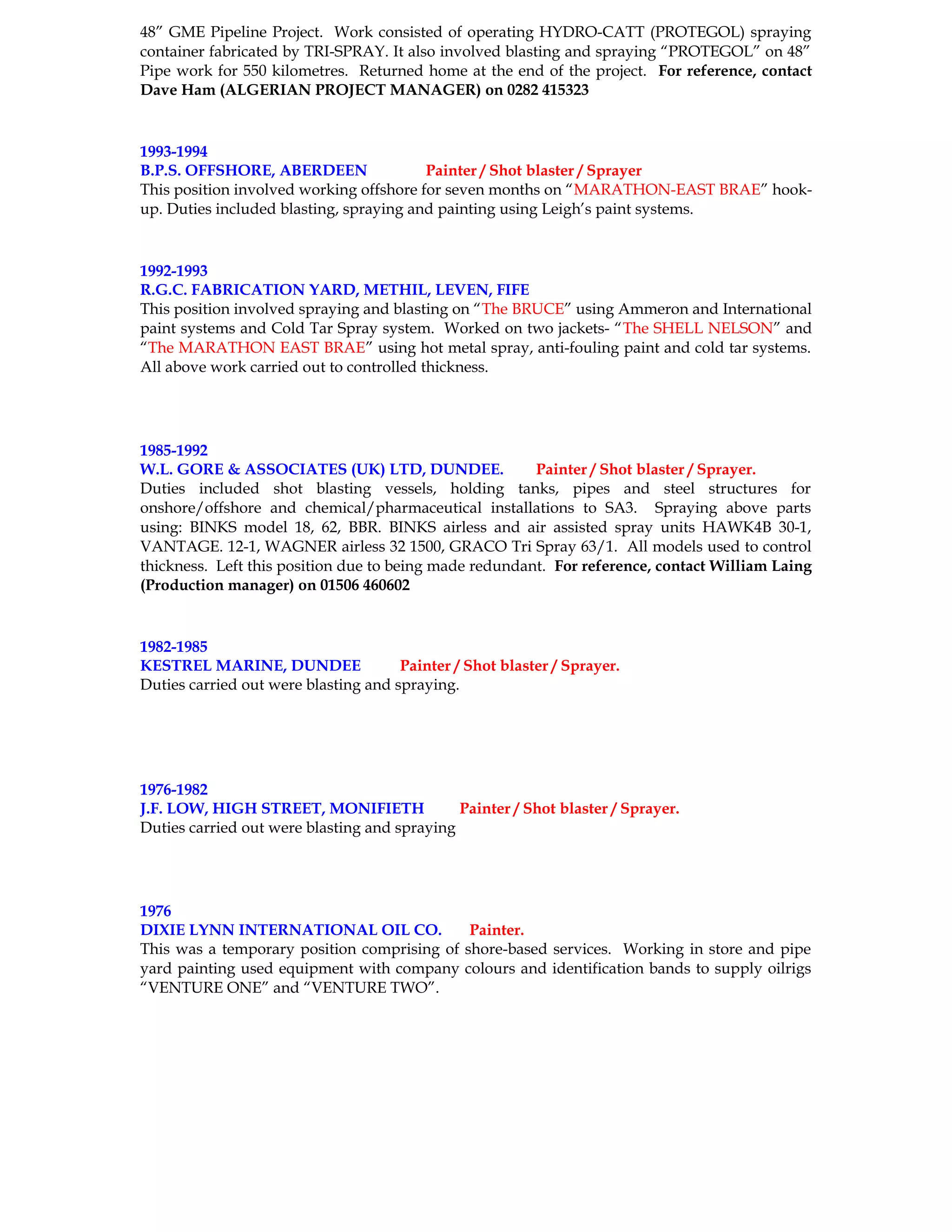Ray Carroll Offshore c.v. | DOC