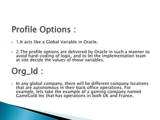 Basic of Oracle Application | PPTX