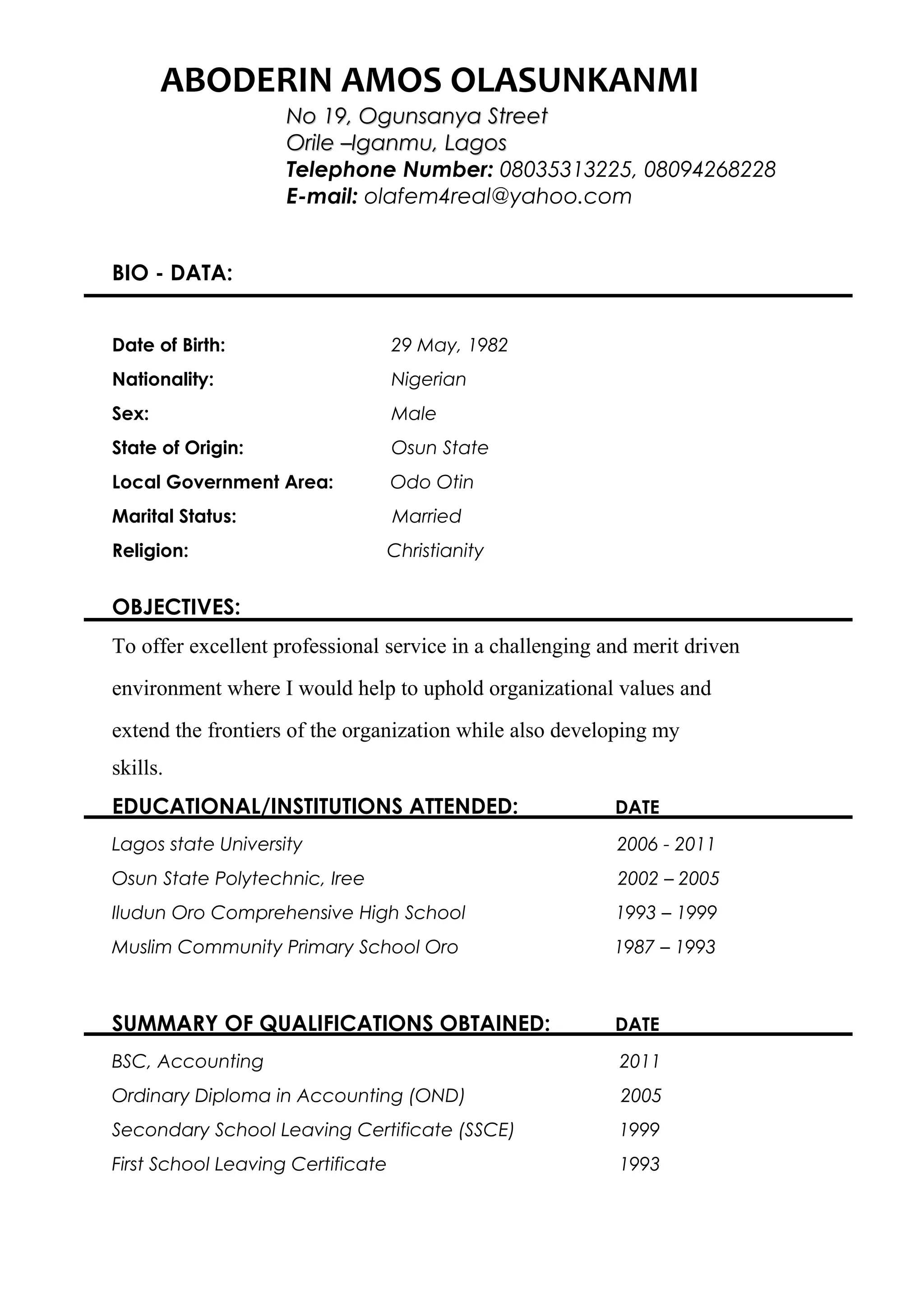 CV-5 | DOC | Business Banking & Finance | Business