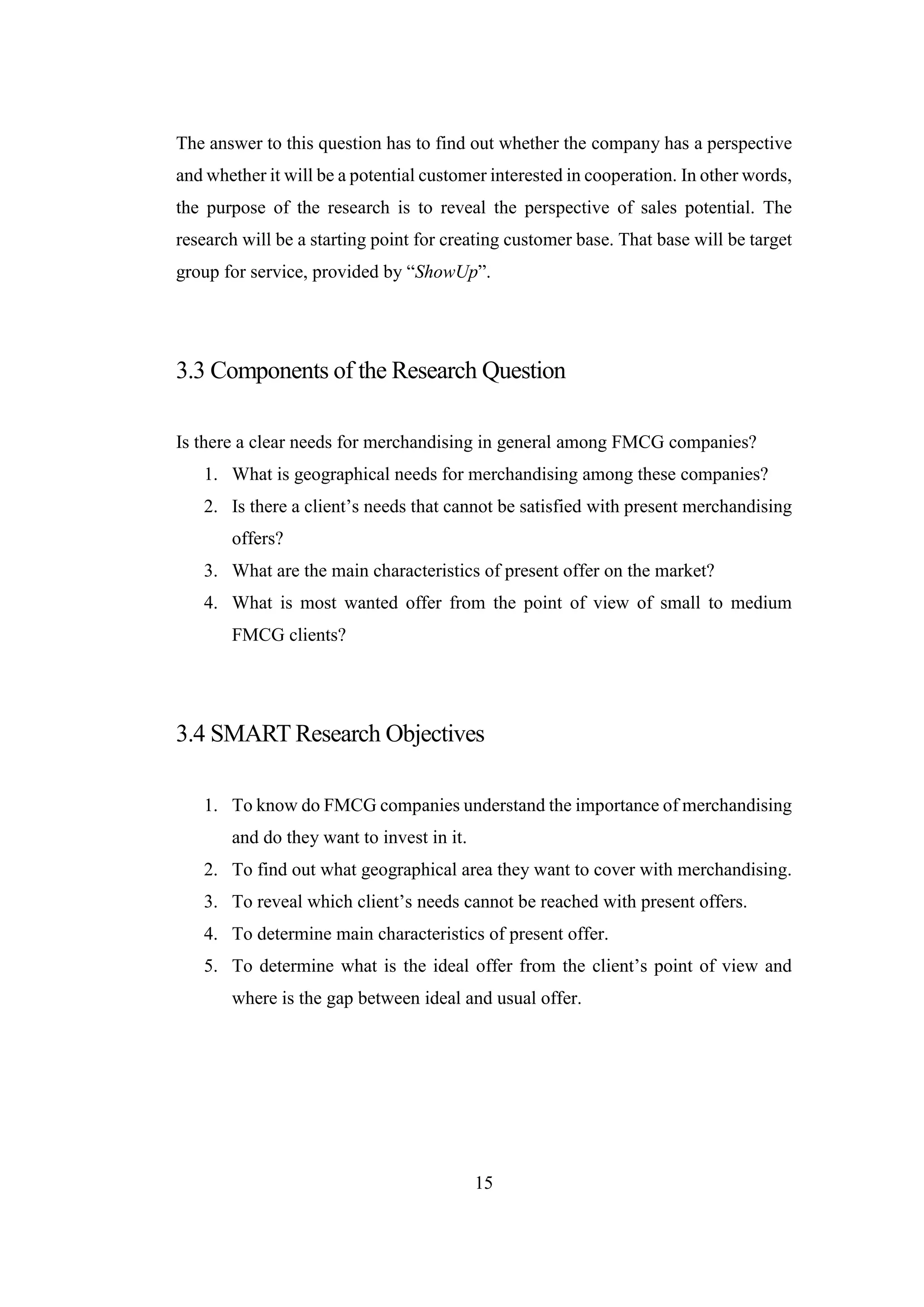 Business Development Proposal Project for a Retail Merchandising ...