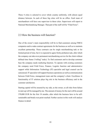 Business Development Proposal Project for a Retail Merchandising ...