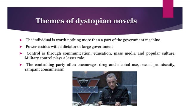 Dystopian element in_the_novel_1984 | PPTX | Drama | Genres