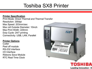 Toshiba Product Presentation | PPTX