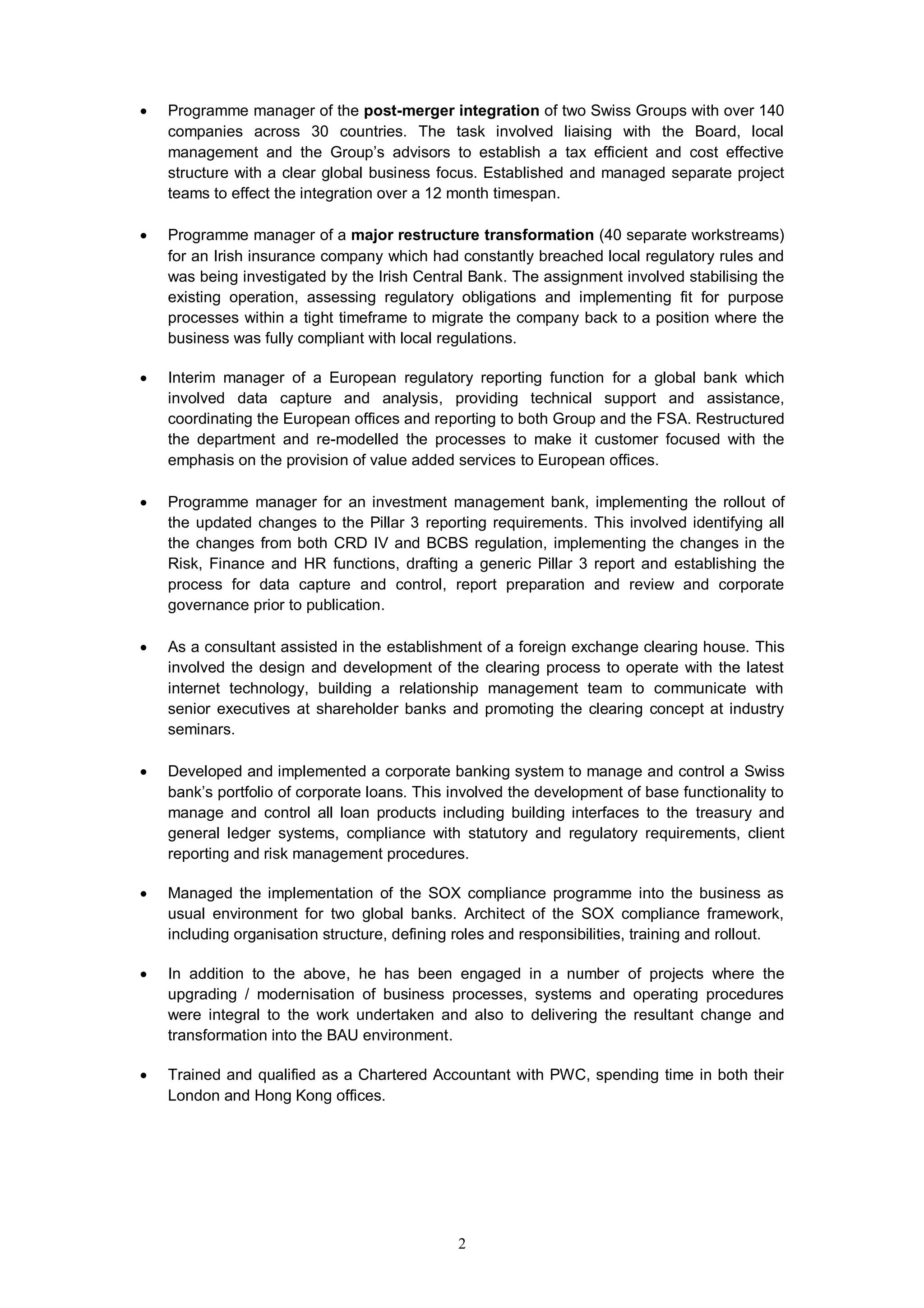 Richard Fletcher CV | PDF