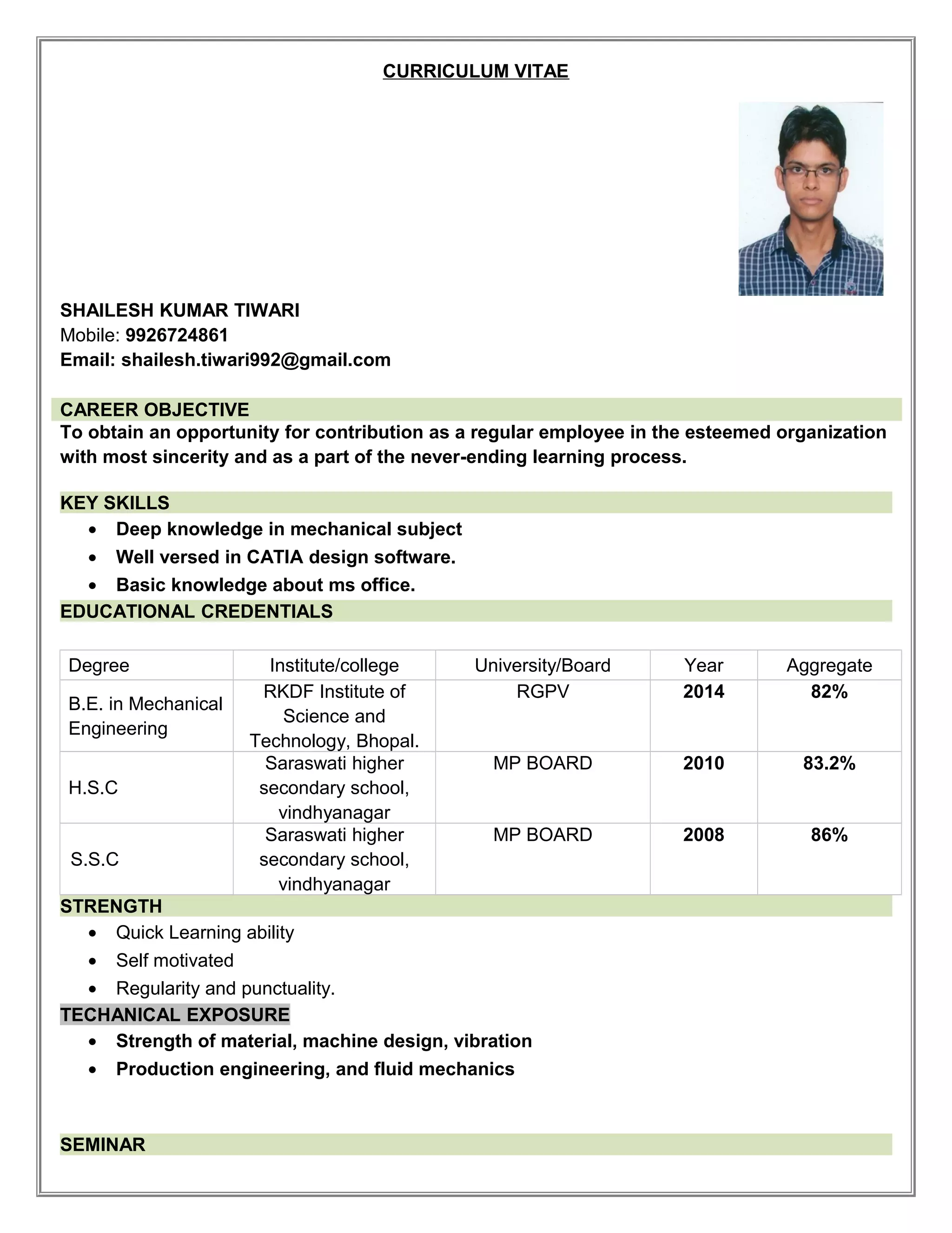 SHAILESH RESUME | DOC