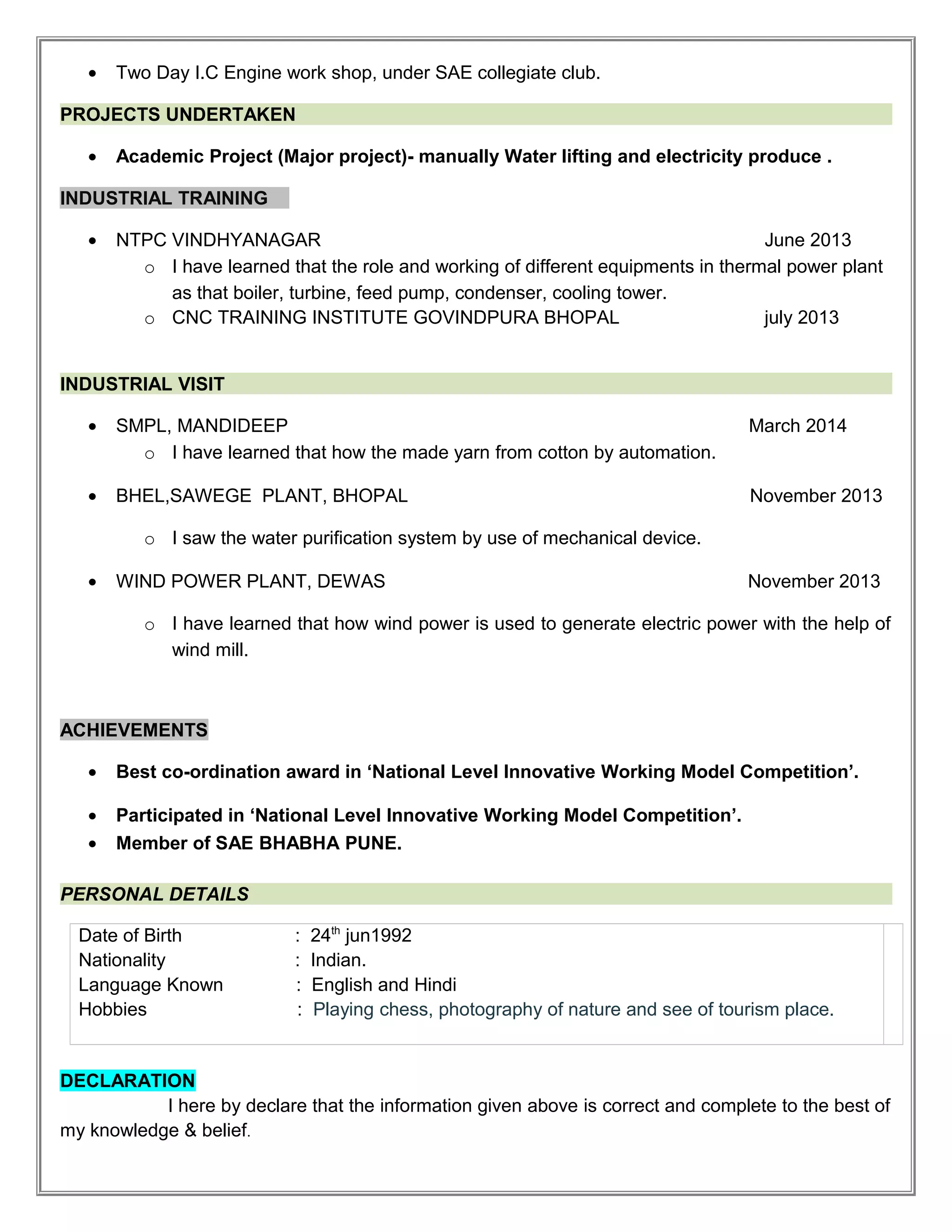 SHAILESH RESUME | DOC