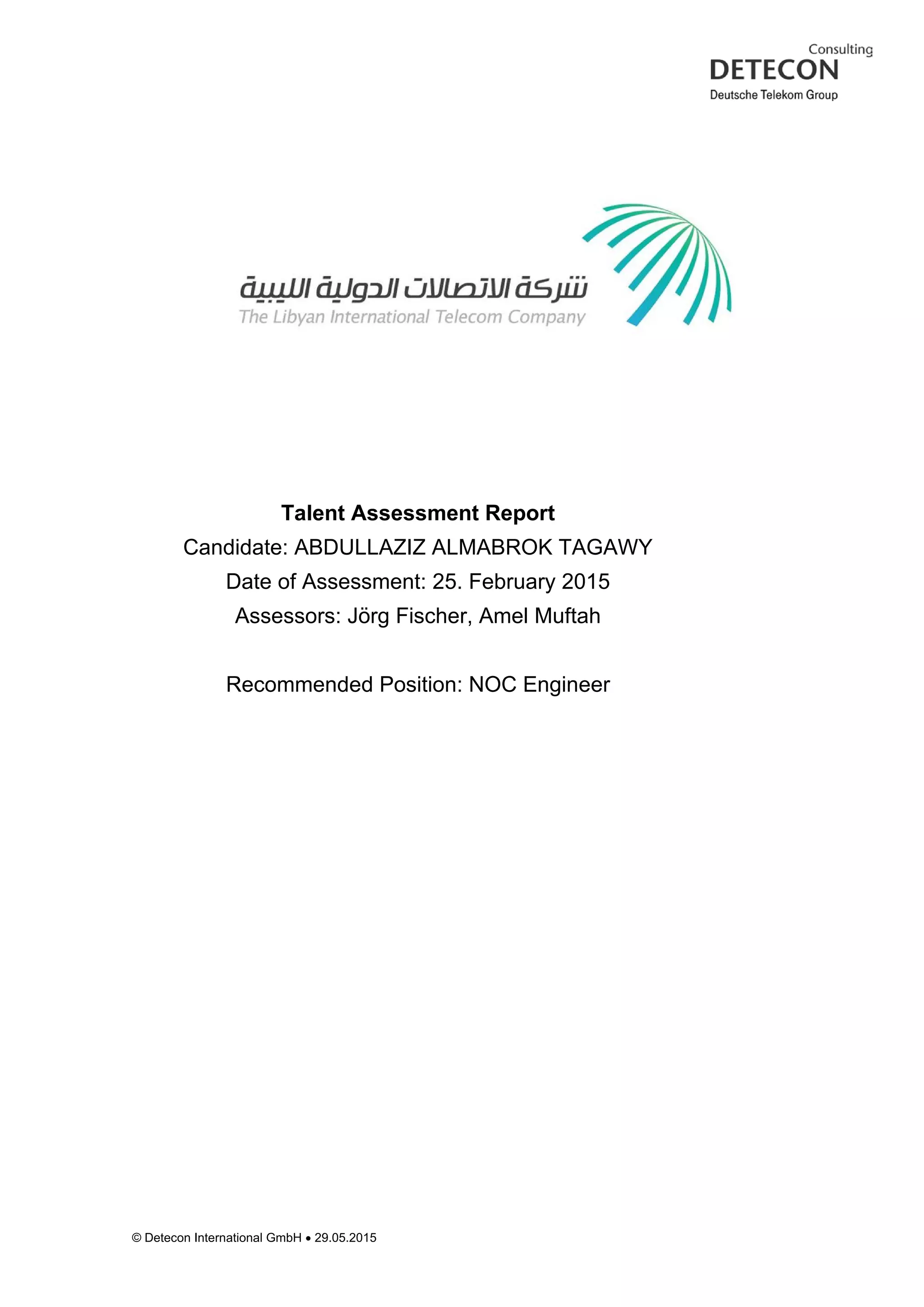EMP_Assessment Report ABDELAZEZ TAGAWY | PDF