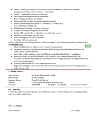 Anil Satale Presentation | DOCX | Human Resources | Business