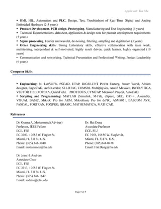 Tan's CV | PDF