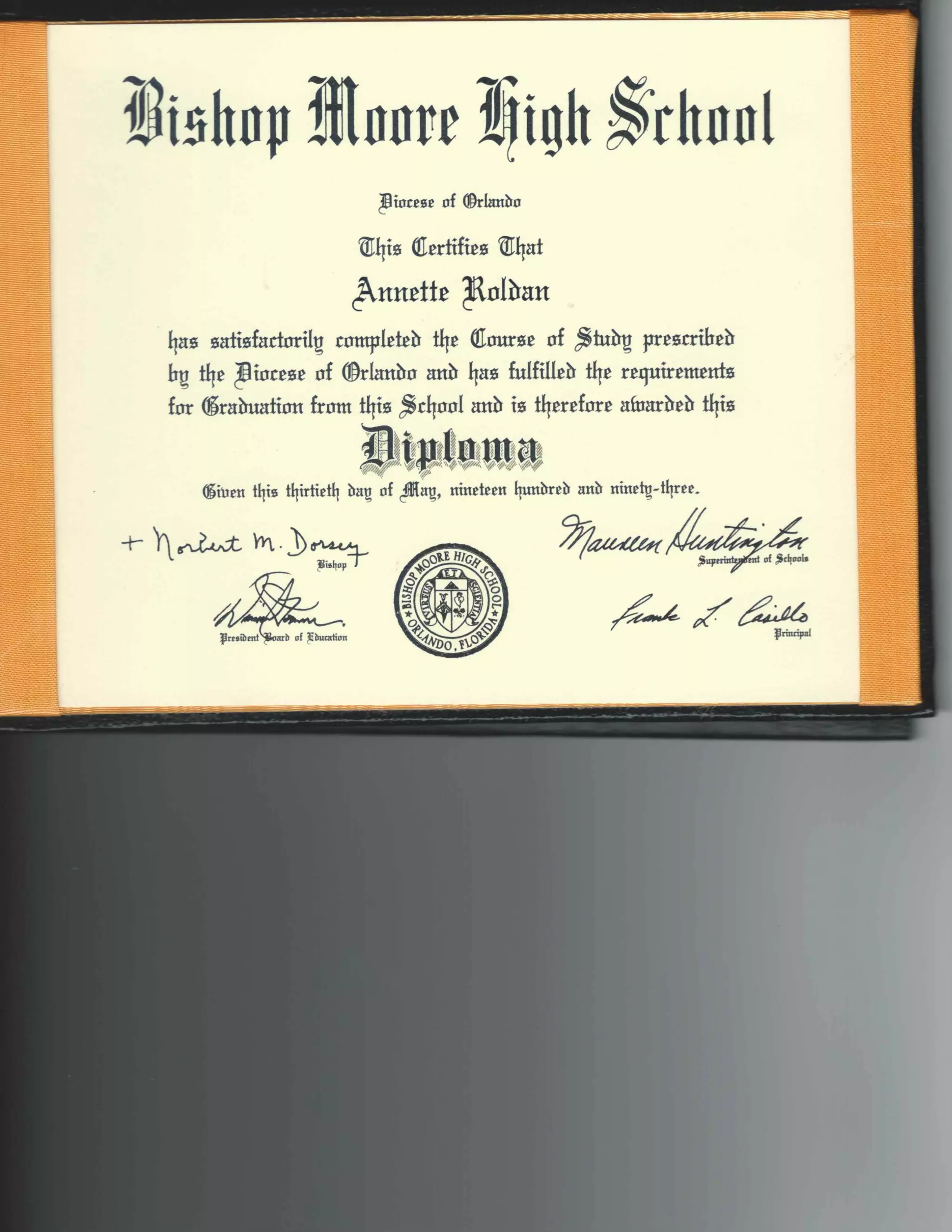 Annette Roldan High School Diploma | PDF