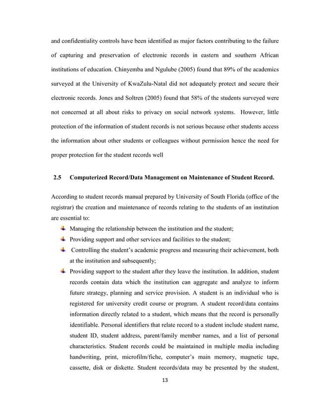 STUDENT RECORD MANAGEMENT SYSTEM (1) | PDF